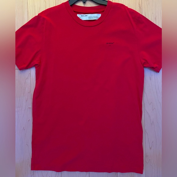 Off-White | Shirts | Offwhite 23 Seasonal Special Edition Red Tee ...